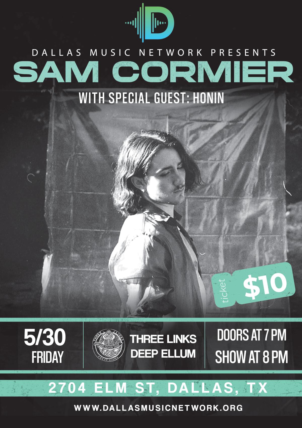 Sam Cormier Tickets, Friday, May 30 2025 | Prekindle