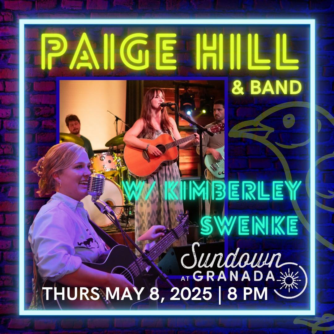 Paige Hill w/Kimberley Swenke Tickets, Thursday, May 8 2025 | Prekindle