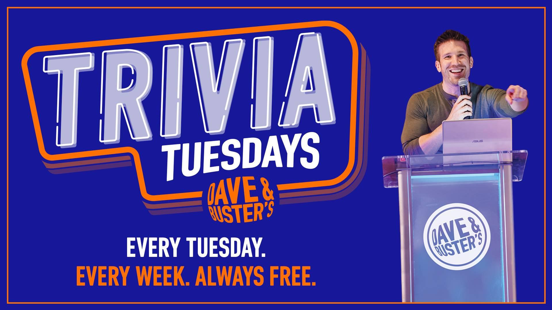 Trivia Night @ Dave & Busters Tempe Tickets, Tuesday, November 19 2024 ...