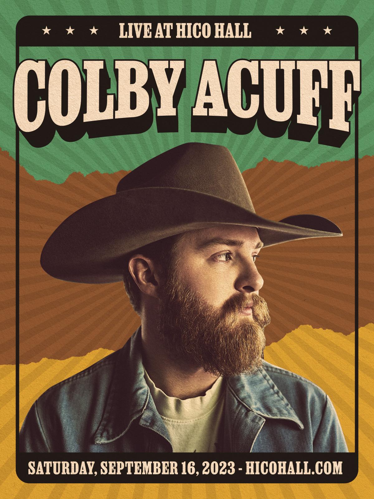 Colby Acuff @ HiCo Hall Tickets, Saturday, September 16 2023 | Prekindle