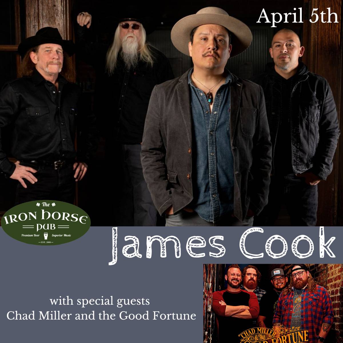 James Cook with special guests Chad Miller and the Good Fortune ...