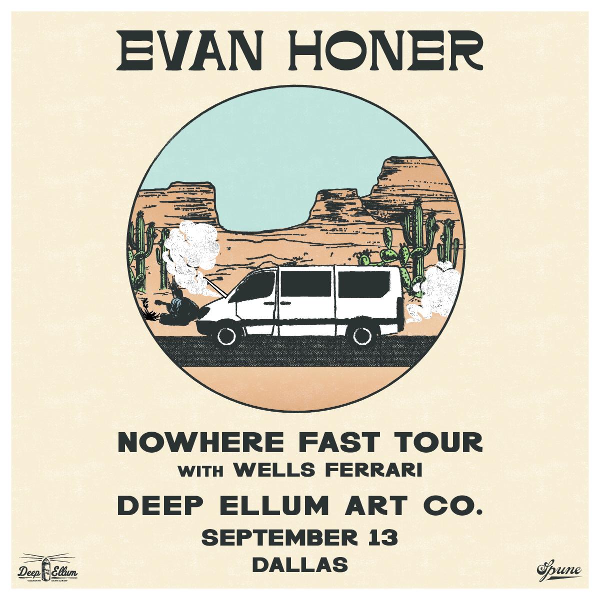 Evan Honer Tickets, Friday, September 13 2024 | Prekindle